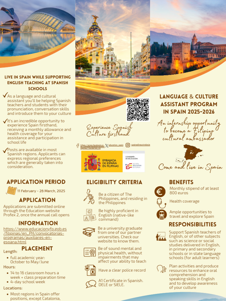 Language Assistant Program in Spain 2025 | PDF | Spanish Language ...