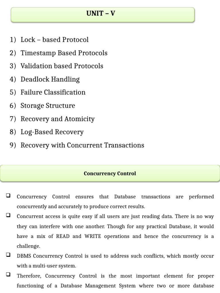 dbms_unit_v | PDF | Databases | Database Transaction