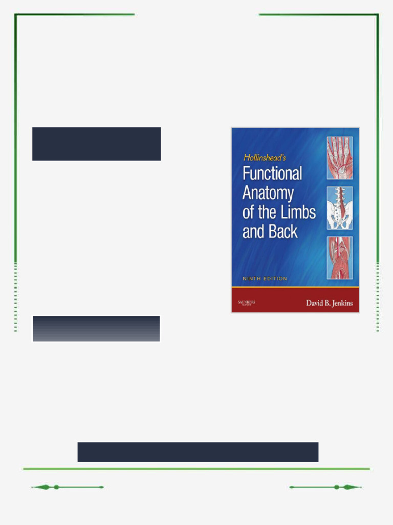 Hollinshead s Functional Anatomy of the Limbs and Back 9e 9th Edition ...