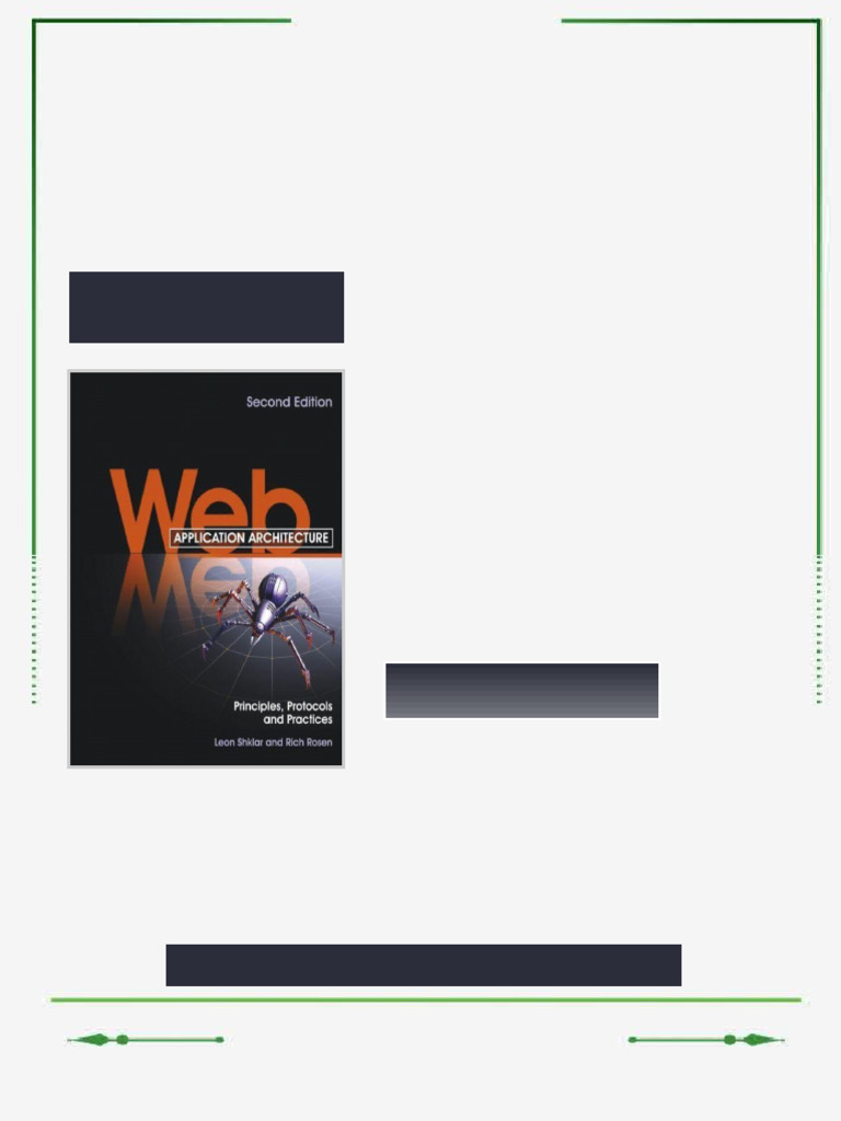 Web application architecture principles protocols and practices 2nd ...