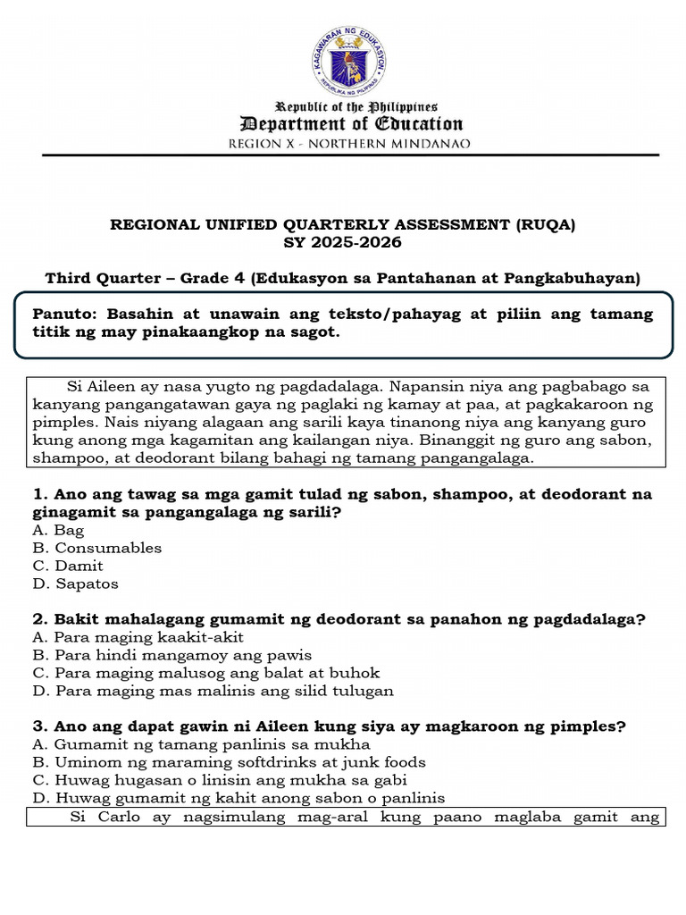 Grade 4 Epp_3rd Quarter | PDF