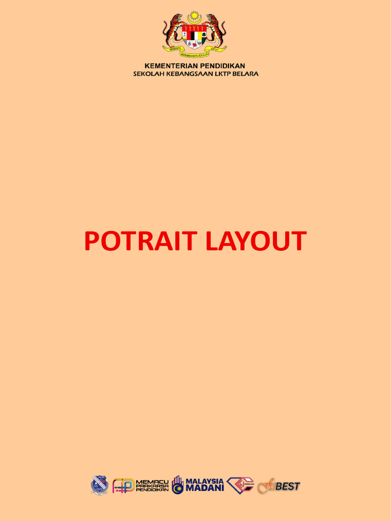 Contoh Layout Penggunaan Lencana Dan Logo 2026 | PDF
