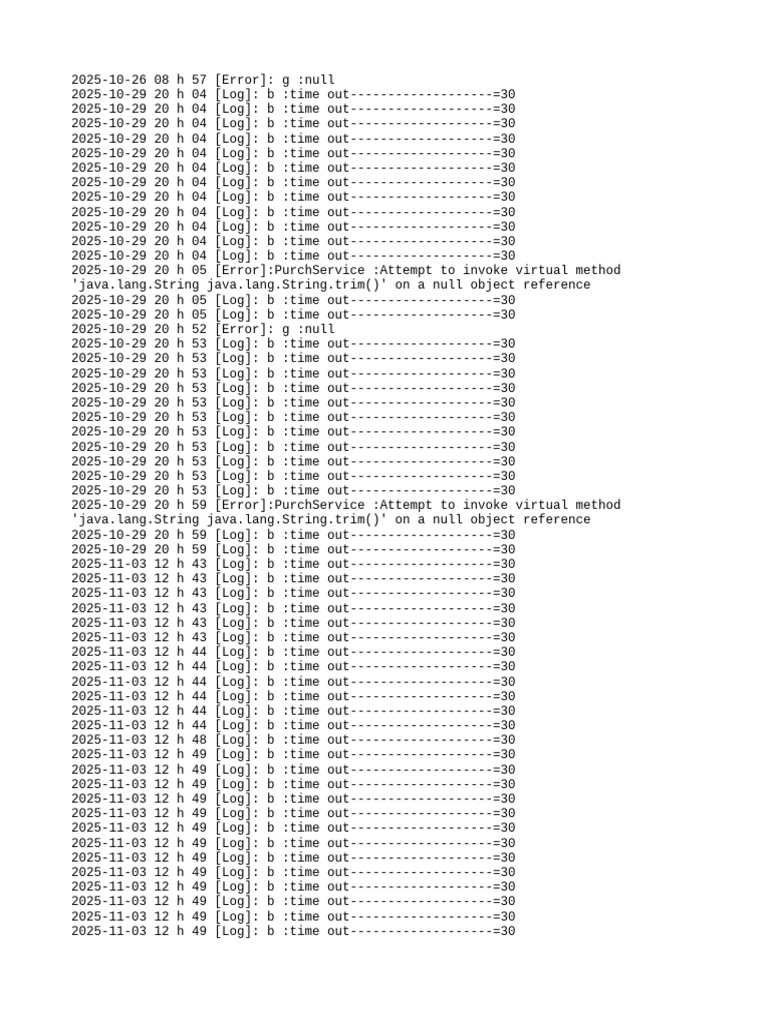 Error and Timeout Log Analysis | PDF