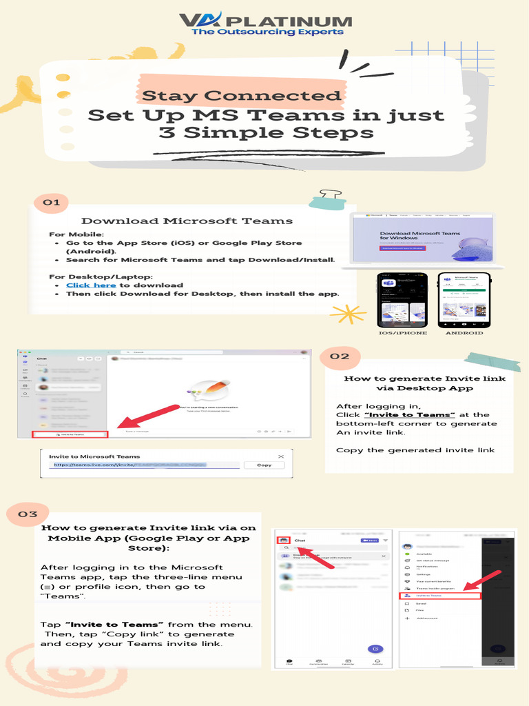 Set Up MS Teams in Just 3 Simple Steps(a) | PDF