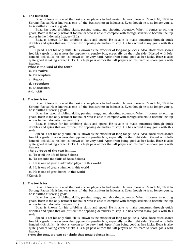 Boaz Solossa: Indonesia's Top Striker | PDF | Forward (Association ...