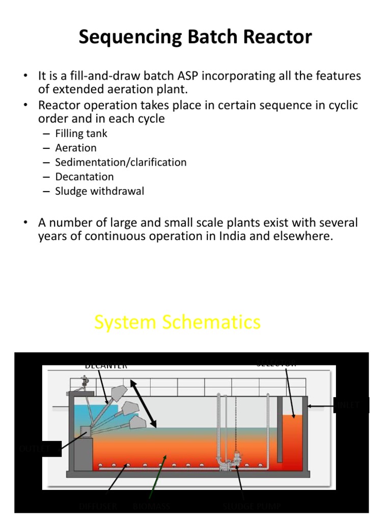 Sequencing Batch Reactor Overview | PDF | Environmental Technology ...