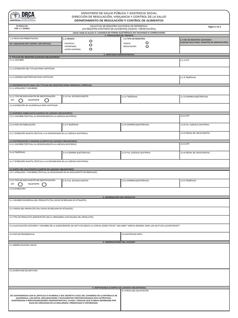 FS Drca 04 V5 | PDF | Alimentos | Laboratorios