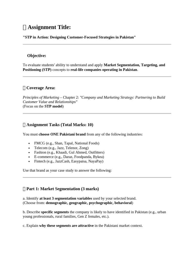 Assignment 2 | PDF | Marketing | Market Segmentation