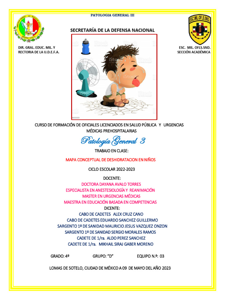 Mapa Conceptual de Deshidratacion | PDF | Deshidración | Enfermedades y trastornos