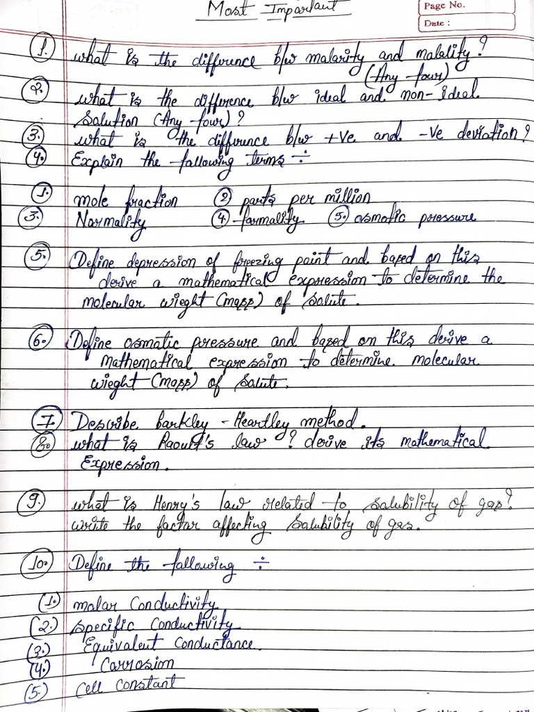 Chapter 1,2,3 Most Important Questions | PDF