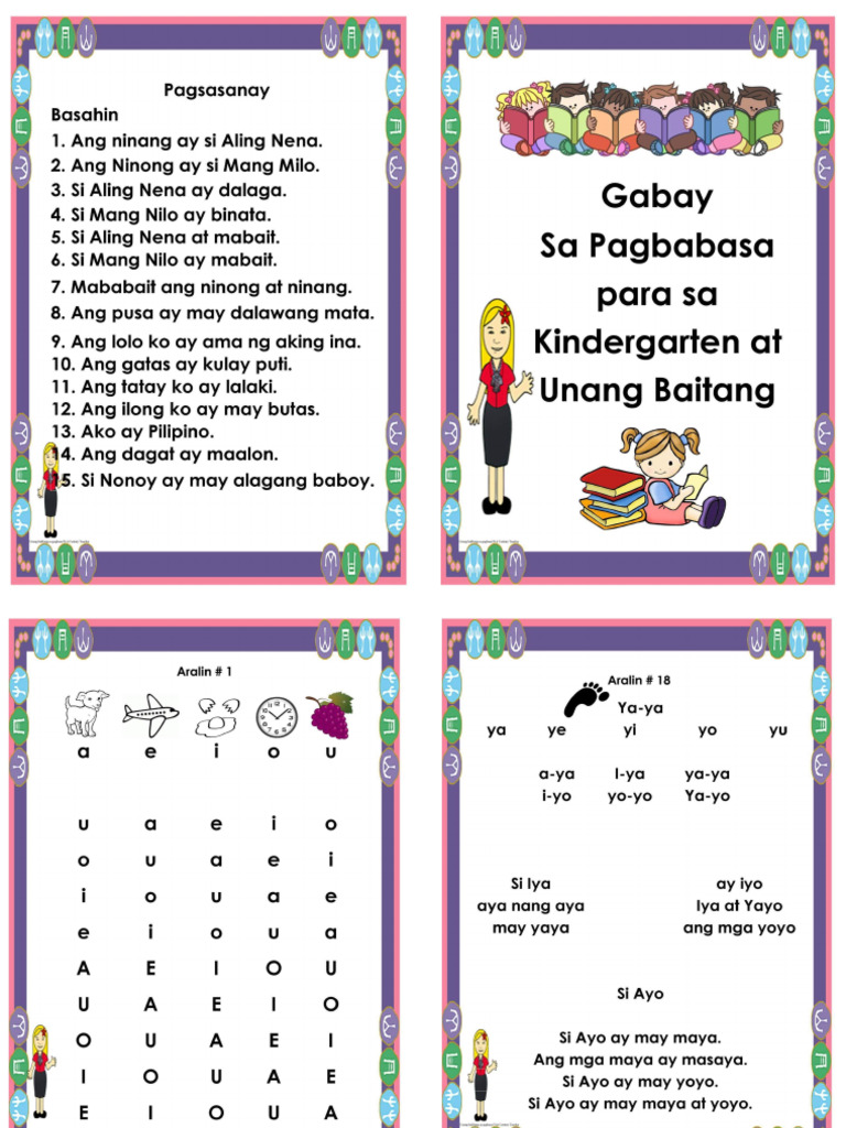 Gabay sa Pagbabasa para sa K at Grade 1 | PDF