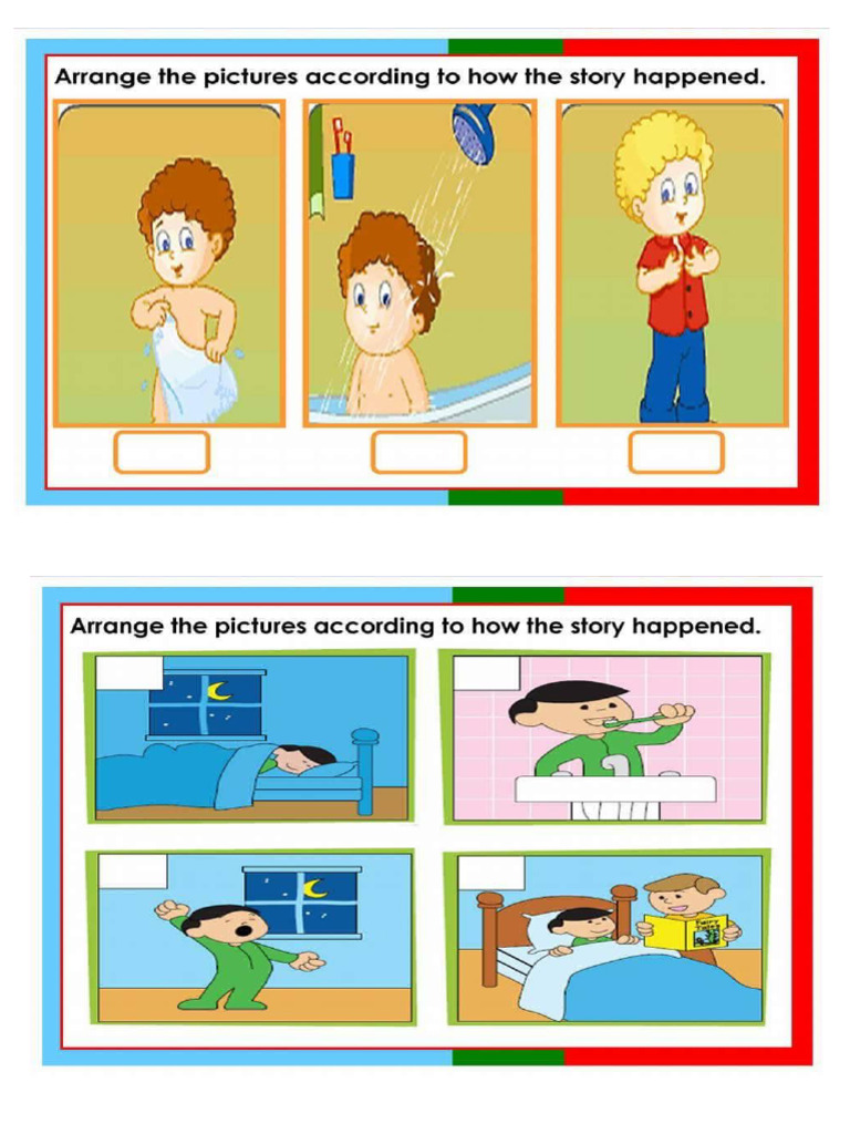 Sequencing Events Using Pictures | PDF