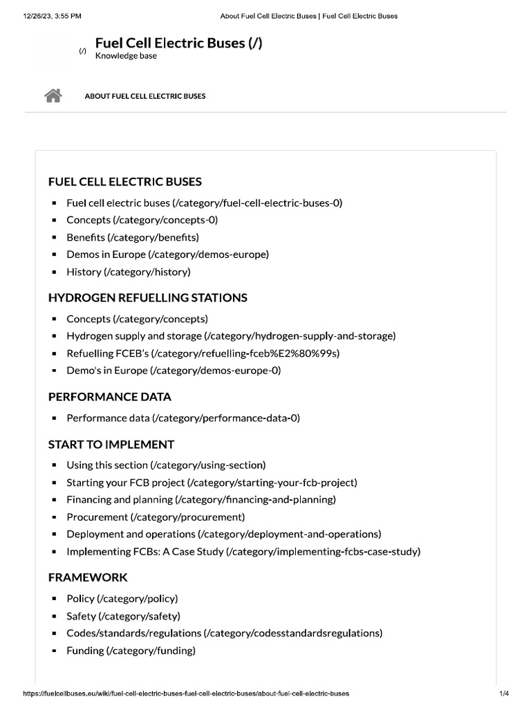 27. Global Mass Transit- Hydrogen Fuel Cell Buses | PDF