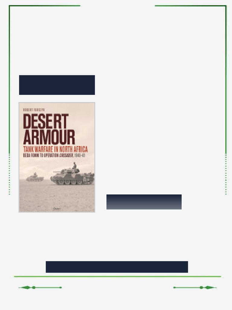 Desert Armour: Tank Warfare in North Africa: Beda Fomm to Operation ...