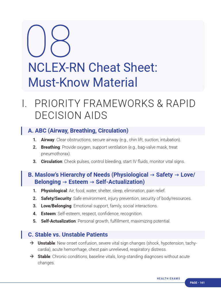 Must Know Material | PDF | Stroke | Self Actualization