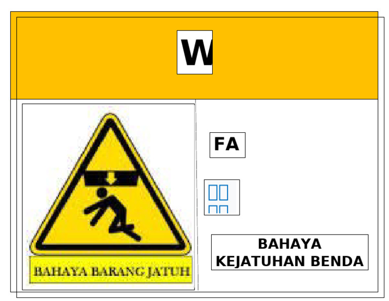 Sign Bahaya Kejatuhan Benda | PDF