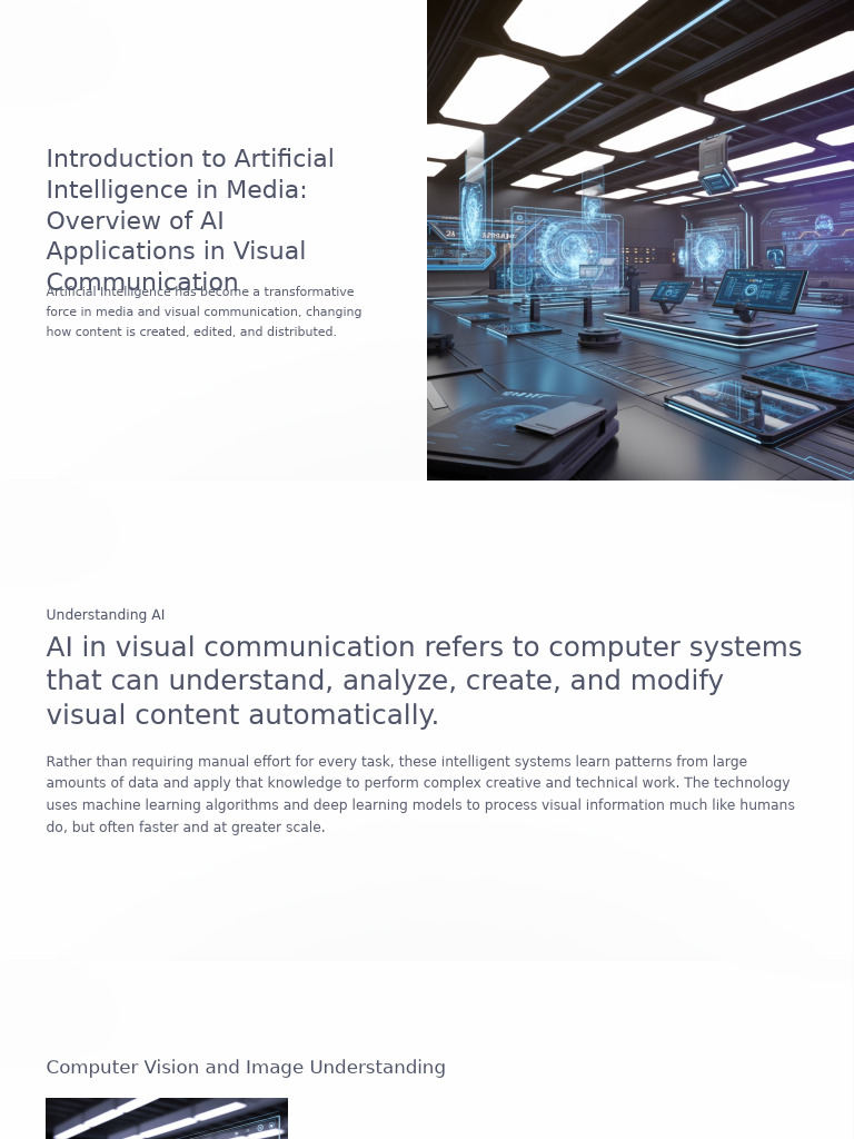 1] Introduction to Artificial Intelligence in Media Overview of AI ...