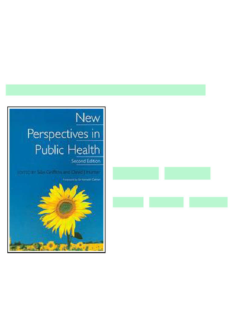 (Ebook) New perspectives in public health by Griffiths, Siân; Hunter ...