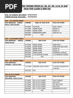 CTU Bus Timetable for Suburban Routes | PDF | Punjab | Bus Transport