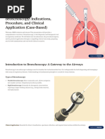 Bronchoscopy Procedure Note Sample | PDF | Pulmonology | Respiratory System