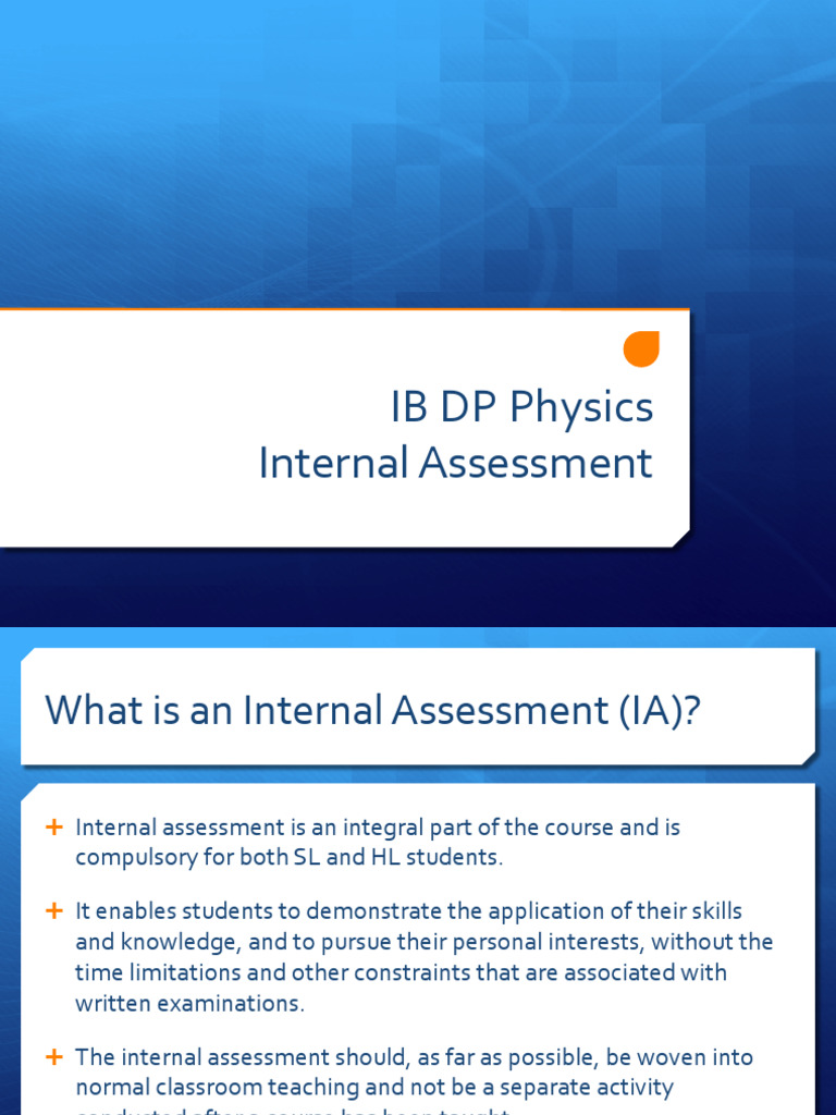 IB DP Physics Internal Assessment Guide | PDF | Waves | Physics
