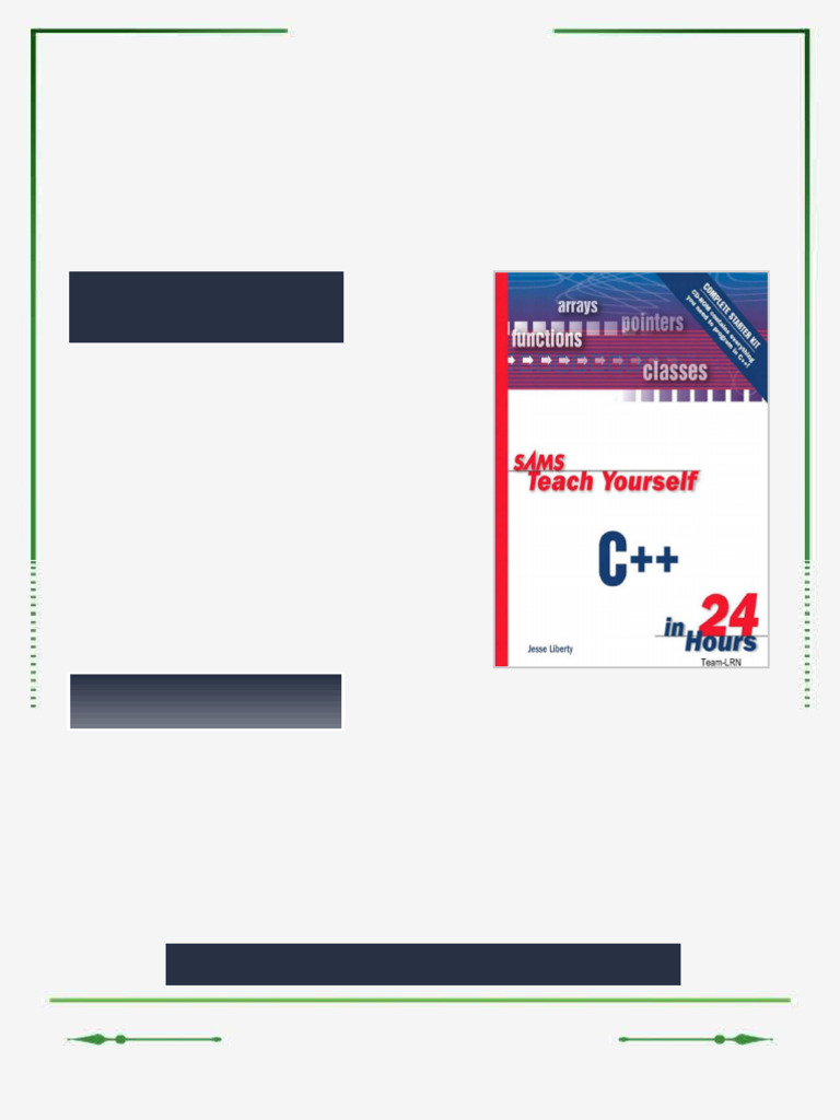 Sams Teach Yourself C in 24 Hours 5th Edition by Jesse Liberty, Rogers ...