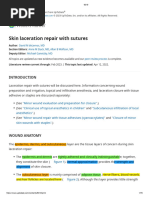 Laceration Repair: Suture Types & Techniques | PDF | Surgical Suture ...