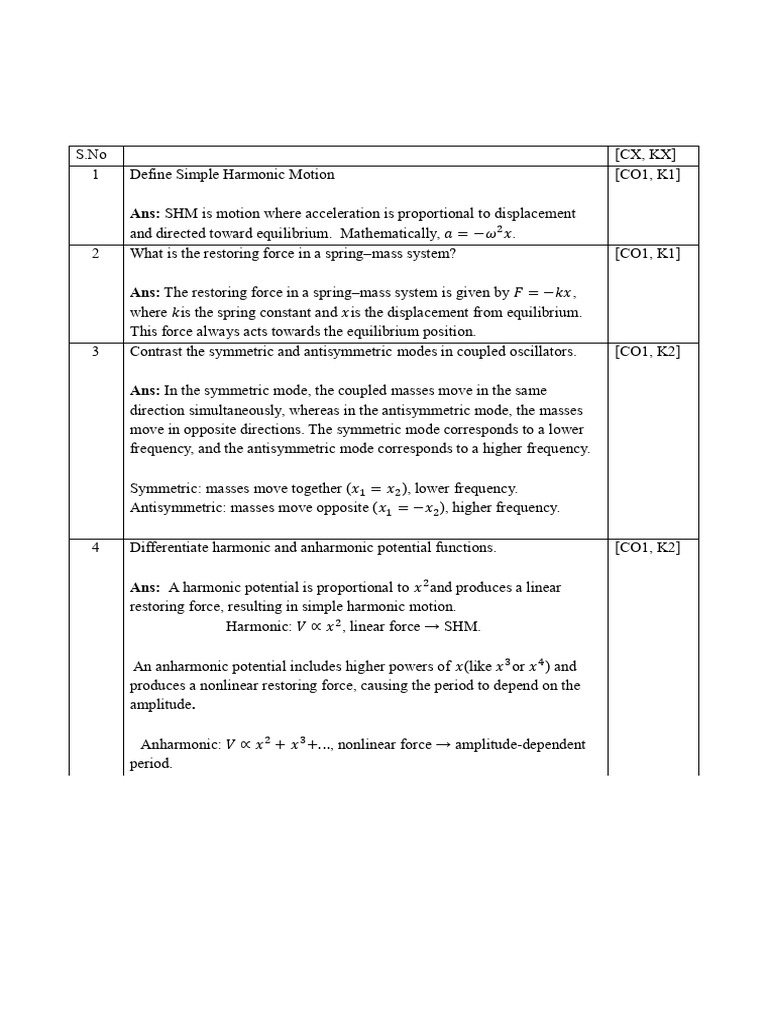 Physics Unit 1,2,3 SA | PDF | Waves | Spin (Physics)