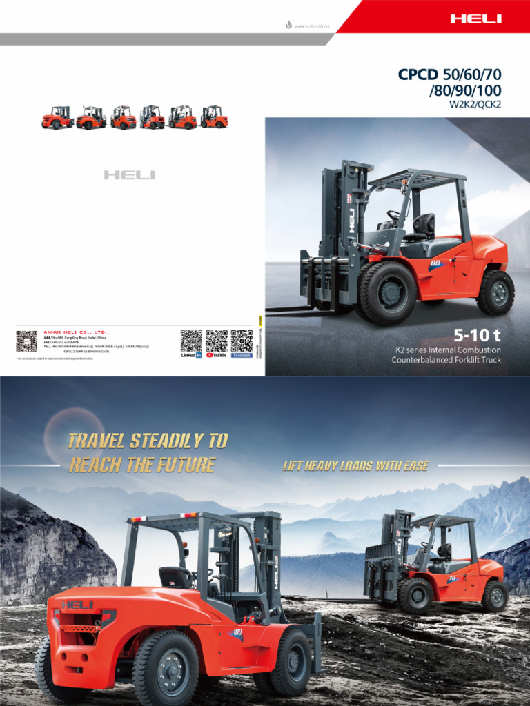 K2 5-10t内燃叉车英文（全柴4J1，五十铃） FIC(K2)013 EN-电子样本(2) | PDF