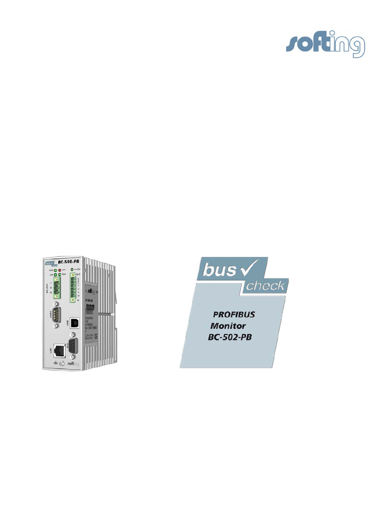 PROFIBUS Monitor BC-502-PB Manual | PDF | Ip Address | Computer Network