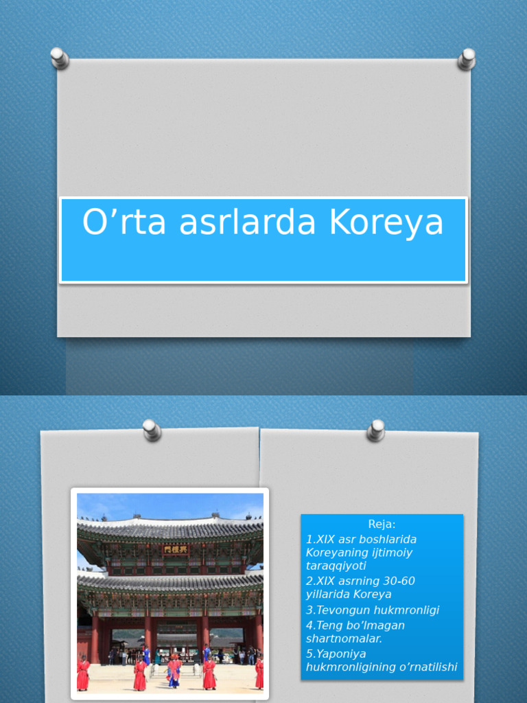 Koreya o'Rta Asrlarda | PDF