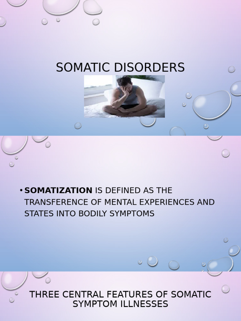 Somatic Disorders | PDF | Mental Disorder | Anxiety