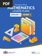 Gr. 3 Term 1 Mathematics Lesson Plans | PDF