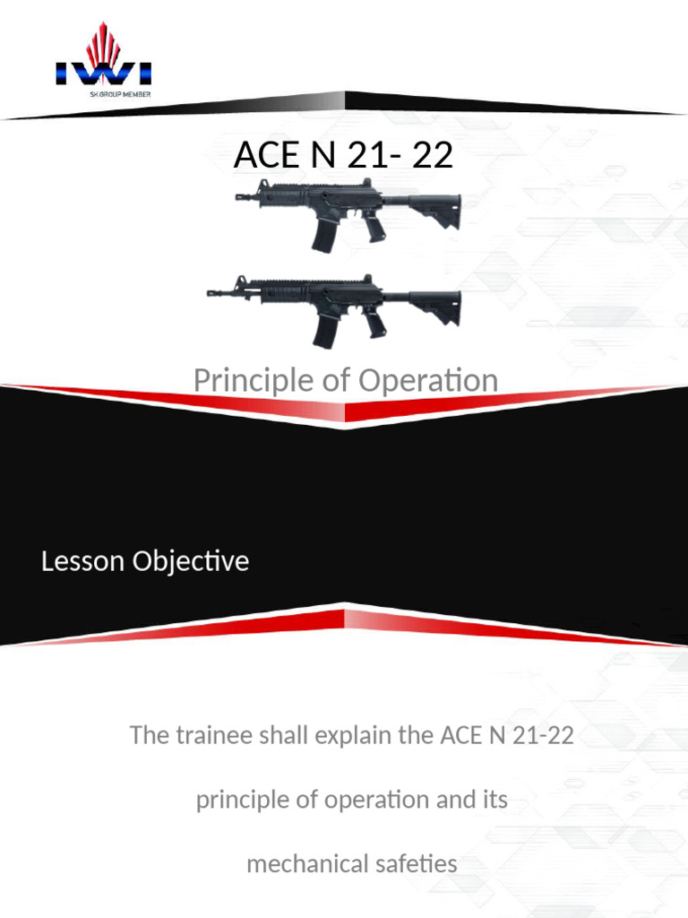 Lesson 3 ACE N Principle of Operation | PDF | Trigger (Firearms) | Firearms