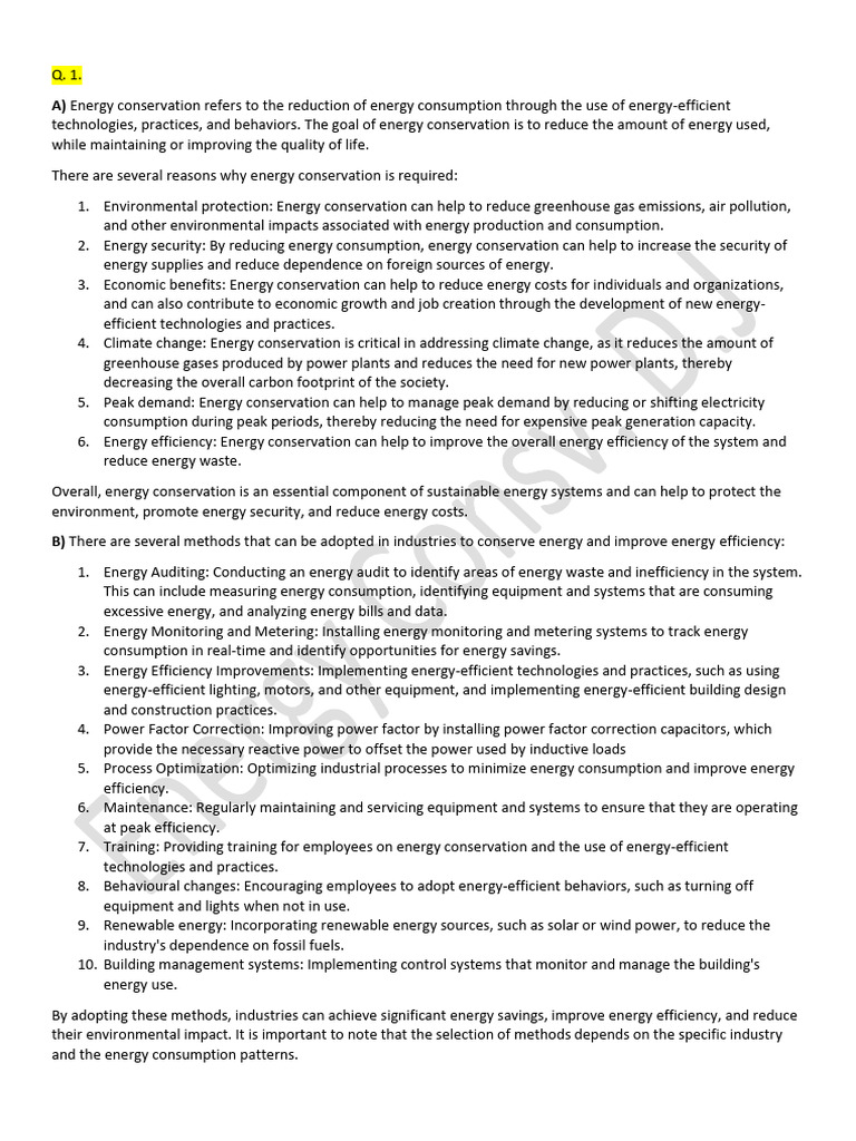 Energy Conservation 2019 Papers | PDF | Energy Conservation | Efficient ...