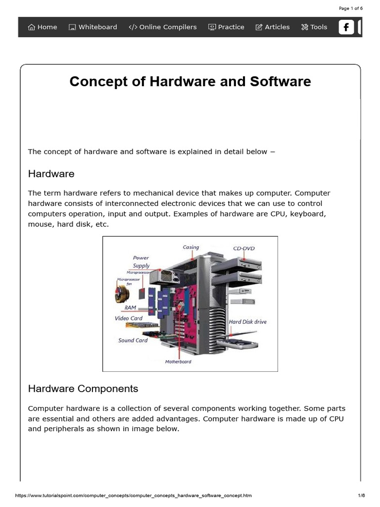 Hardware and Software Explained | PDF | Computer Hardware | Software