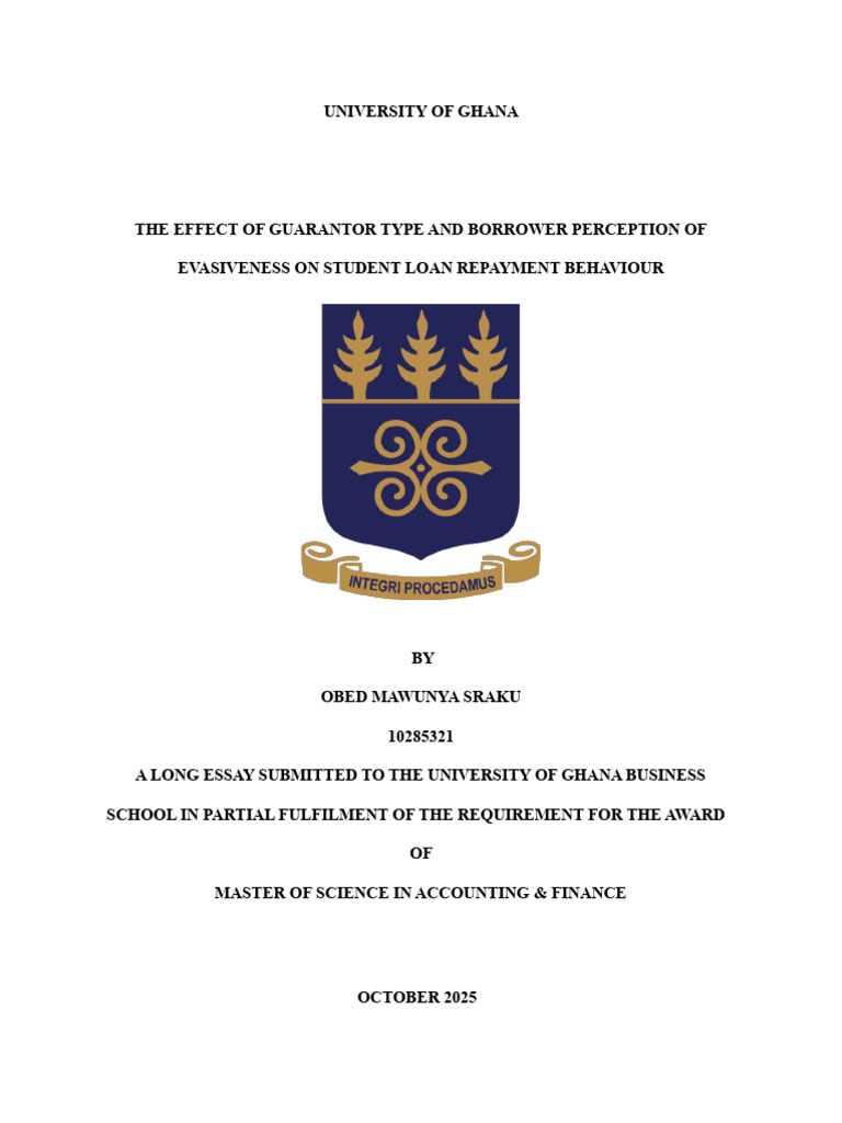 Obed project work[22] | PDF | Loans | Student Loan