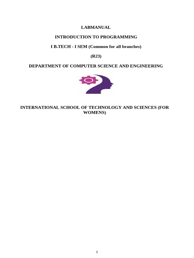 1-1 IP LAB MANUAL | PDF | Linux | Directory (Computing)