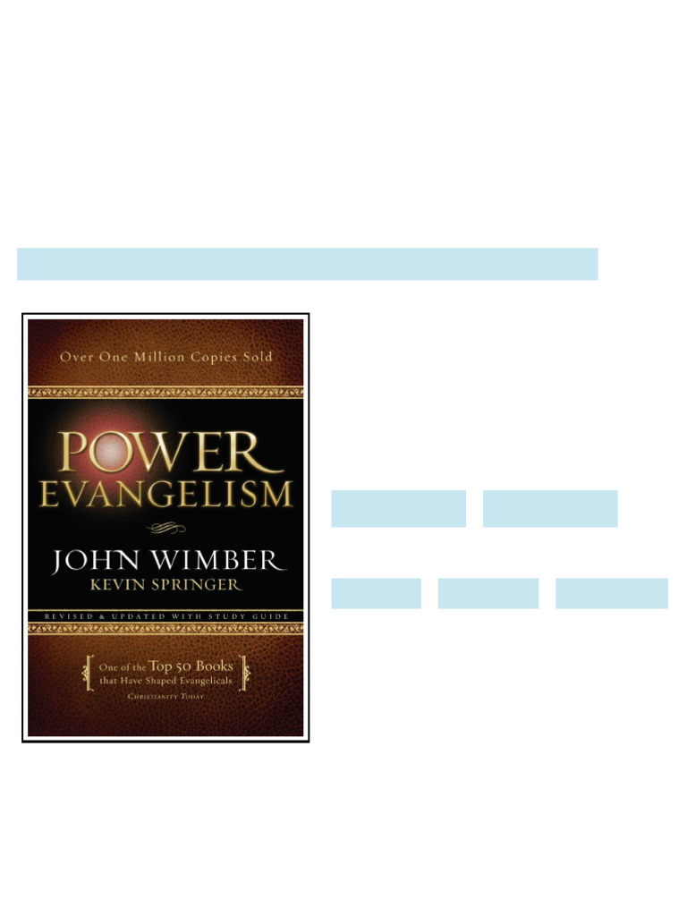 Power Evangelism John Wimber Kevin Springer Wimber John ebook optimized ...