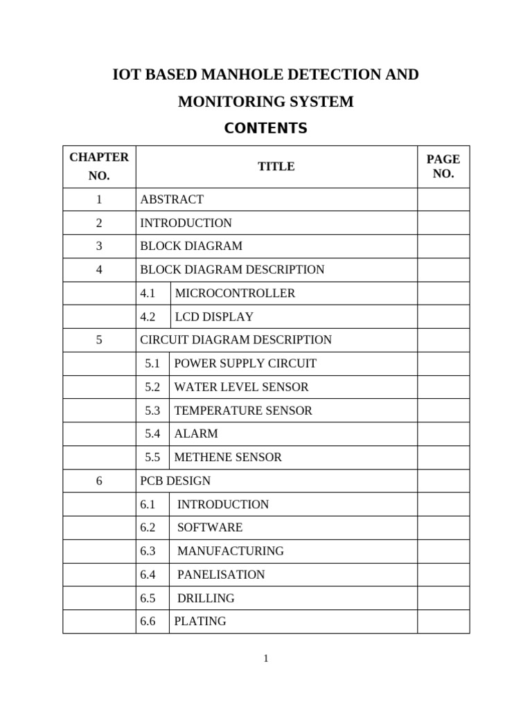 IoT Manhole Detection System Overview | PDF | Rectifier | Liquid ...