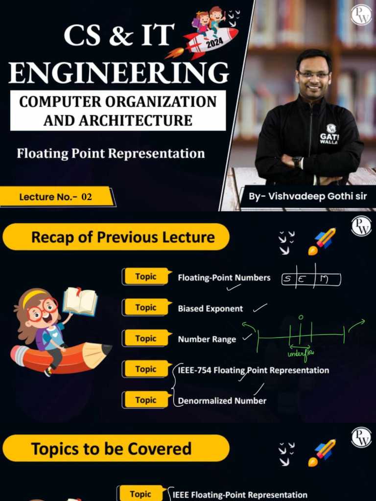 Computer Organization and Architecture Floating Point Representa (0) | PDF
