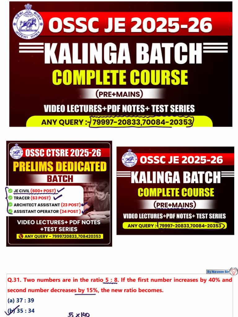 Ratio and Proportion Class 3 | PDF