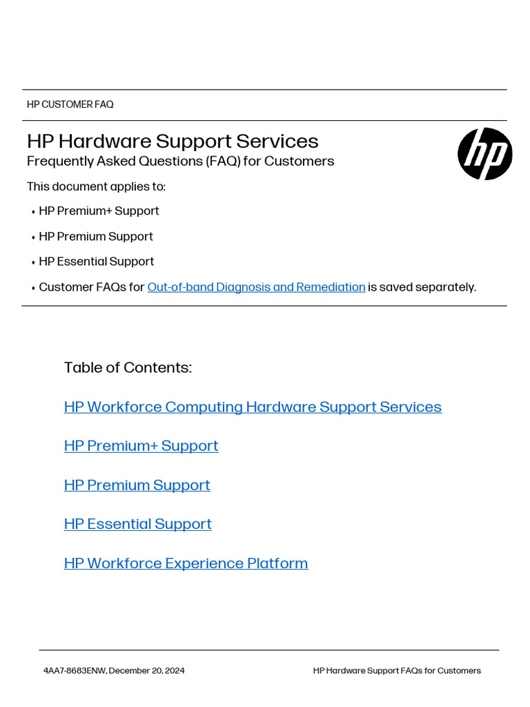 HP Warranty Description | PDF | Hewlett Packard | Personal Computers
