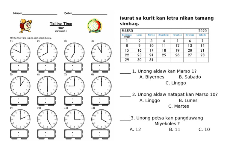 Oras at Kalendaryo | PDF