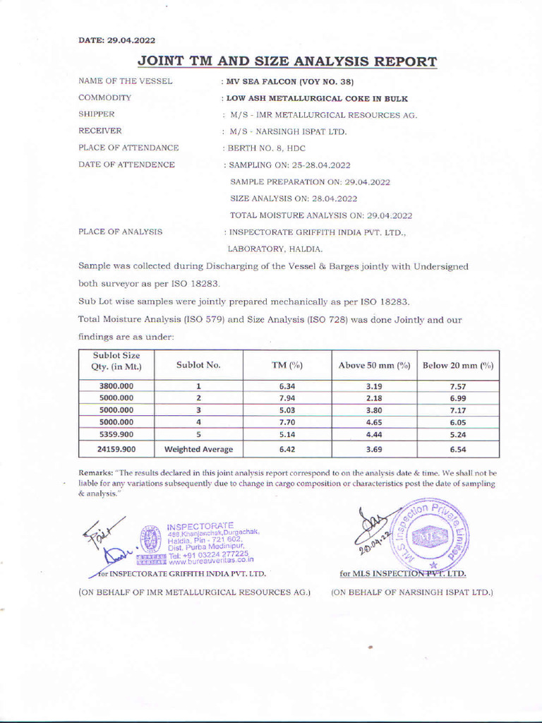 20 MV Sea Falcon | PDF