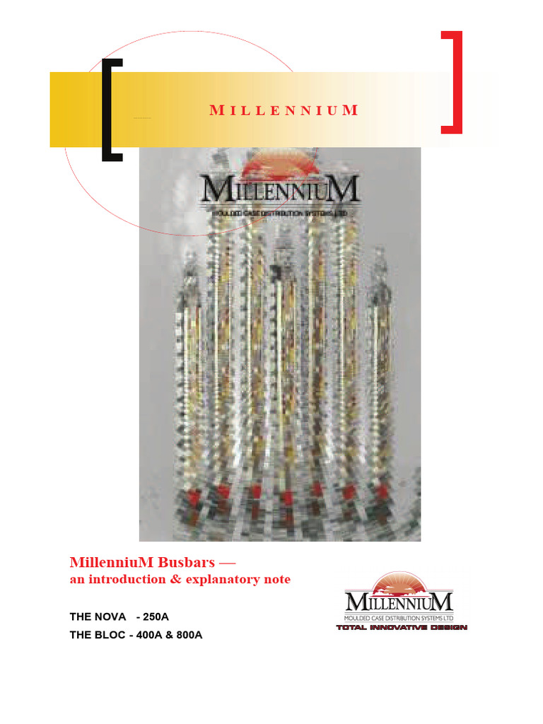MillenniuM Busbars: 250A, 400A, 800A | PDF | Electrical Wiring | Components