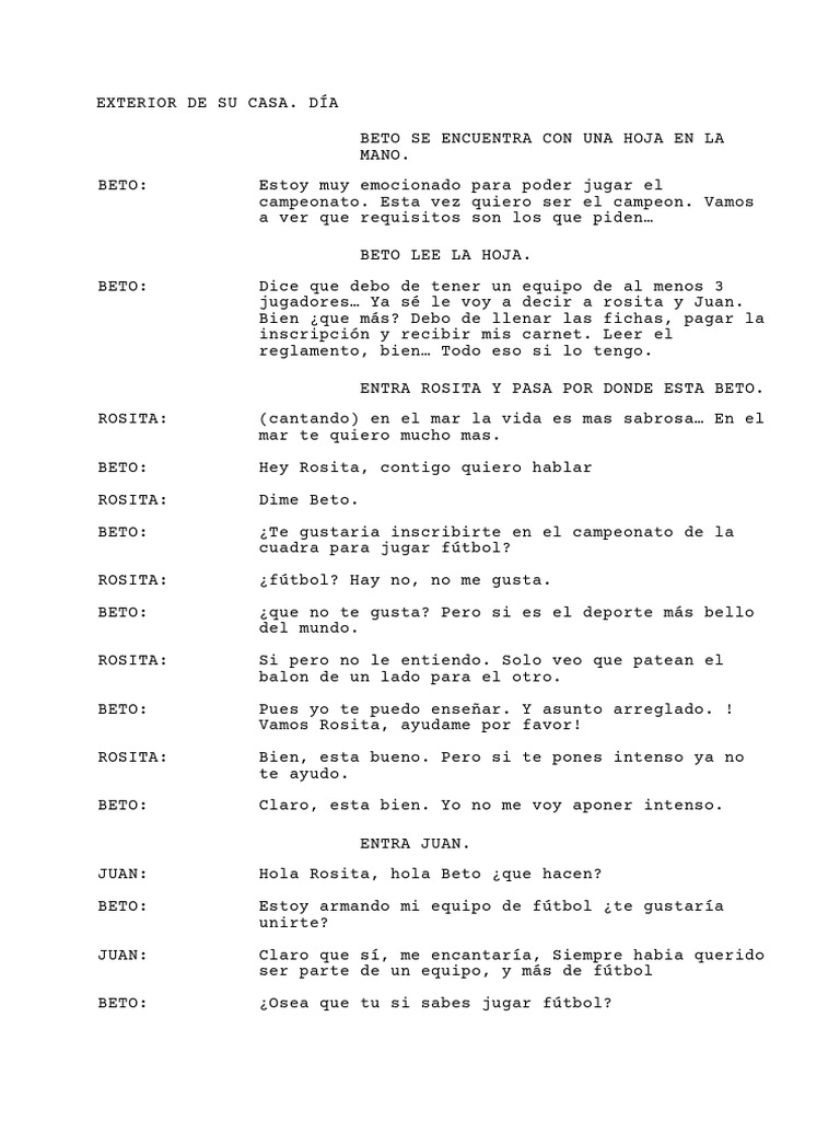 GUIÓN 006 - COMPROMISO TOTAL - BETO | PDF