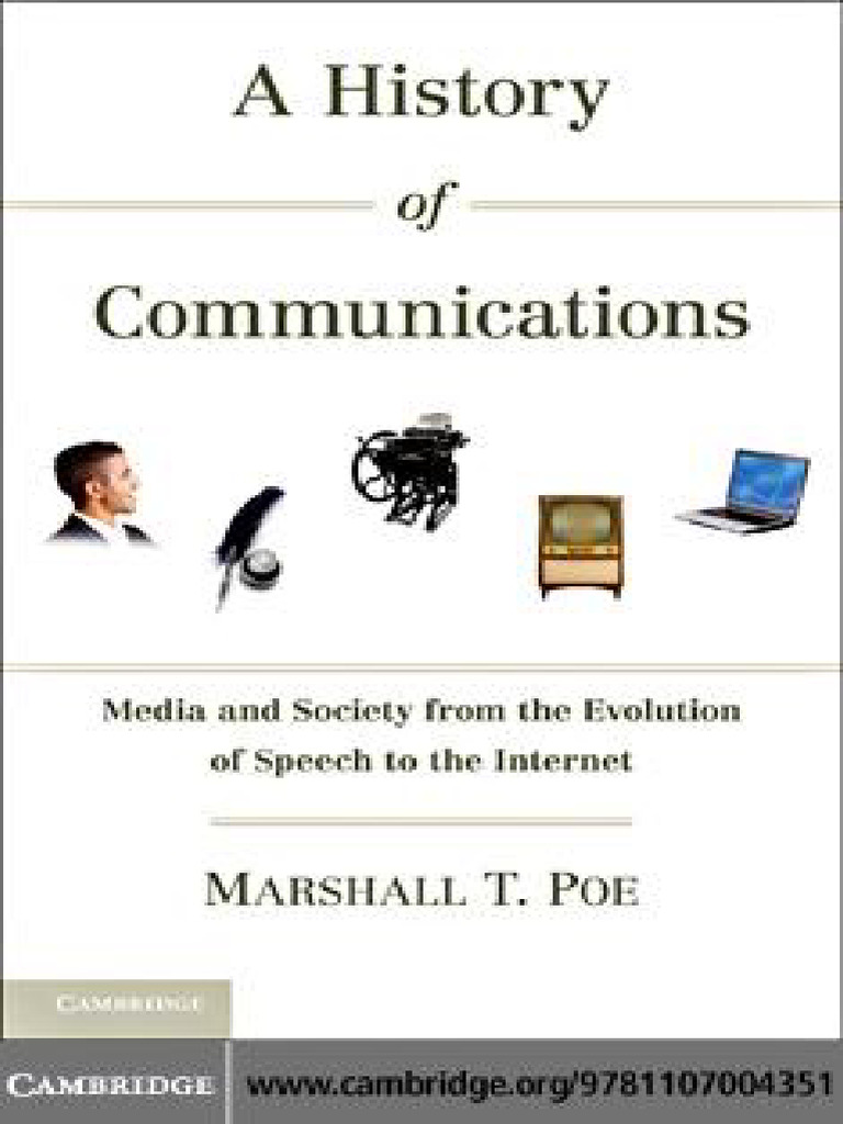 A History of Communications _ Media and Society From the Evolution of ...