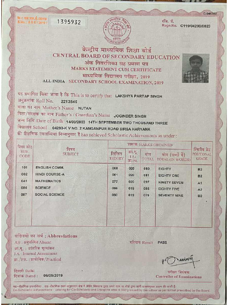 Board Certificate | PDF