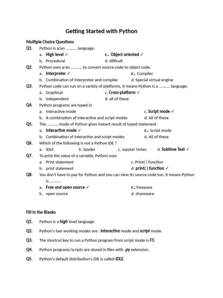 Getting Started With Python | PDF | Python (Programming Language) | Scripting Language